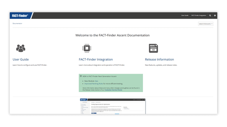 An Overview of the FACT-Finder Customer Portal